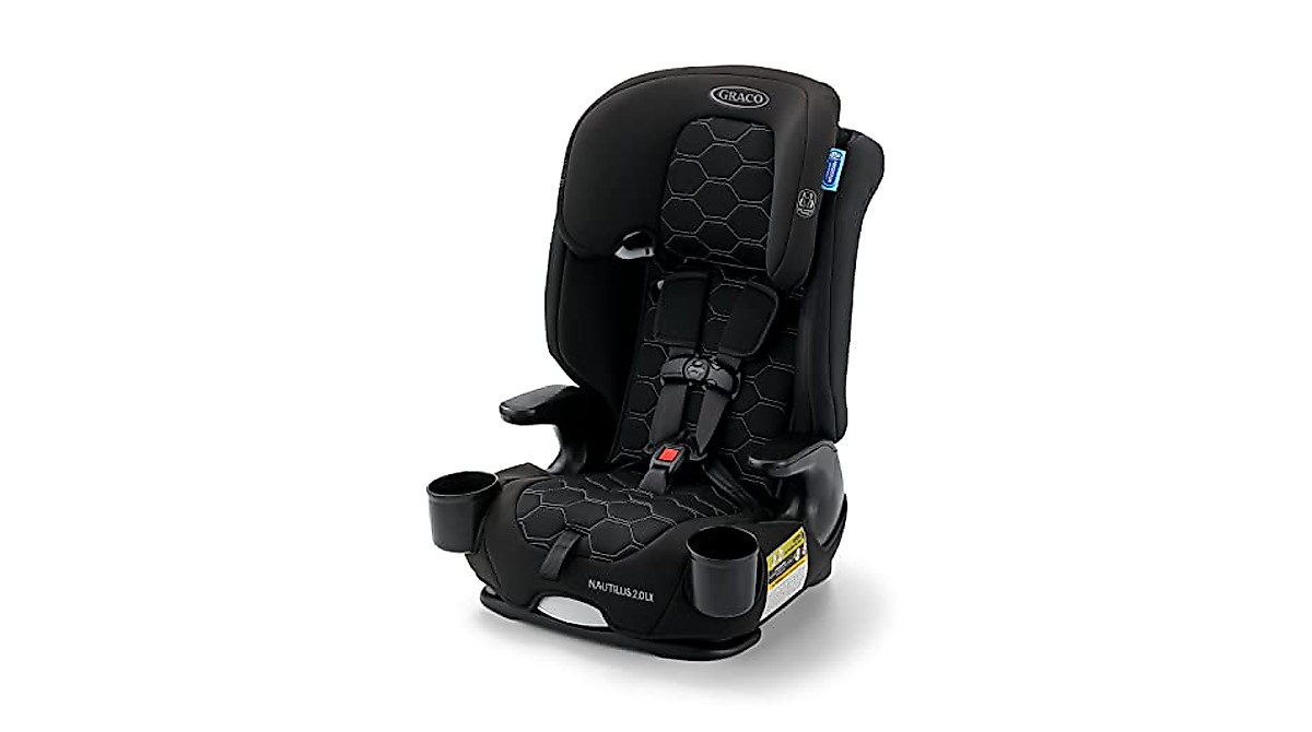 Graco Nautilus 2.0 LX 3-in-1 Car Seat - Safe, Versatile & Long-Lasting