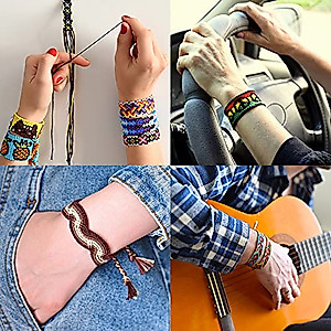 Peirich Embroidery Floss Cross Stitch Supplies, Friendship Bracelets String Kit Embroidery Floss Kit Cross Stitch Kits with Organizer Box Cross Stitch Tools - Gift for Halloween Christmas Birthday