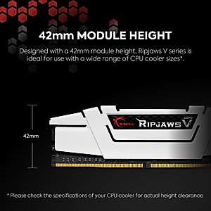 G.SKILL Ripjaws V Series (Intel XMP) DDR4 RAM 64GB (4x16GB) 3200MT/s CL16-18-18-38 1.35V Desktop Computer Memory UDIMM - Black (F4-3200C16Q-64GVK)