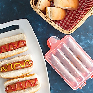 Nordic Ware Hot Dog Steamer,Red, TRV213677