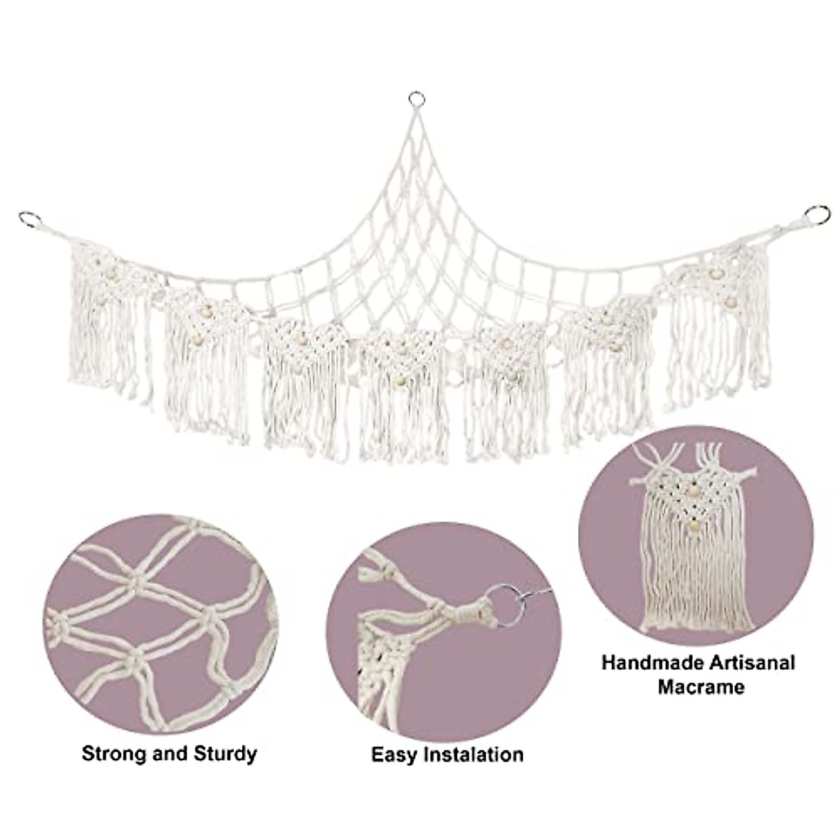 Pepeli Home Products Stuffed Animal Net or Hammock, Stuffed Animal Net, Net for Stuffed Animals Corner, Stuffed Animal Holder