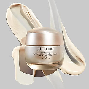 Shiseido Benefiance Wrinkle Smoothing Day Cream - 50 mL - Broad-Spectrum SPF 23 Anti-Aging Moisturizer - Visibly Corrects Wrinkles & Intensely Hydrates - Non-Comedogenic