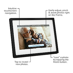 Skylight Digital Picture Frame 2 Pack: WiFi Enabled with Load from Phone Capability, Touch Screen Digital Photo Frame Display - Customizable Gift for Friends and Family - 10 Inch