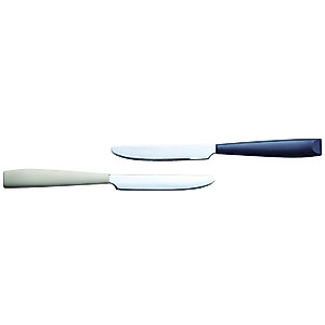 EXZACT Cutlery Set Coloured 16PCS - Stainless Steel with Plastic Wide Handles – Comfortable to Hold - 4 x Forks, 4 x Dinner Knives, 4 x Dinner Spoons, 4 x Teaspoons – Service for 4