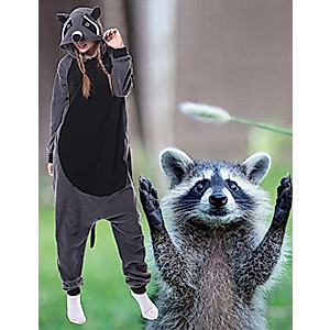 ofodoing Adult Animal One-piece Pajamas Cosplay Animal Homewear Sleepwear Jumpsuit Costume for Women Men…