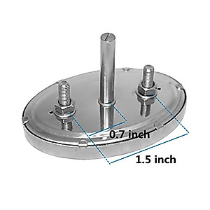 DOZYANT Stainless Steel Lid Thermometer Gas Grill Temperature Gauge Heat Indicator 22551 Replacement for Grill Master 720-0697 4 Burner, Aussie, Brinkman and Others, Adjustable for Accuration