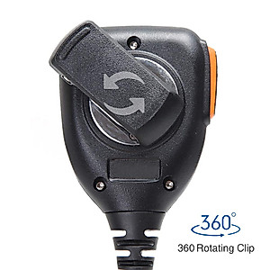 ABBREE&BaoFeng UV-9R Pro Two Way Radio Rainproof Handheld Speaker Mic Microphone, Remote Shoulder Mic for BaoFeng UV-9R UV-9R Pro GMRS-9R