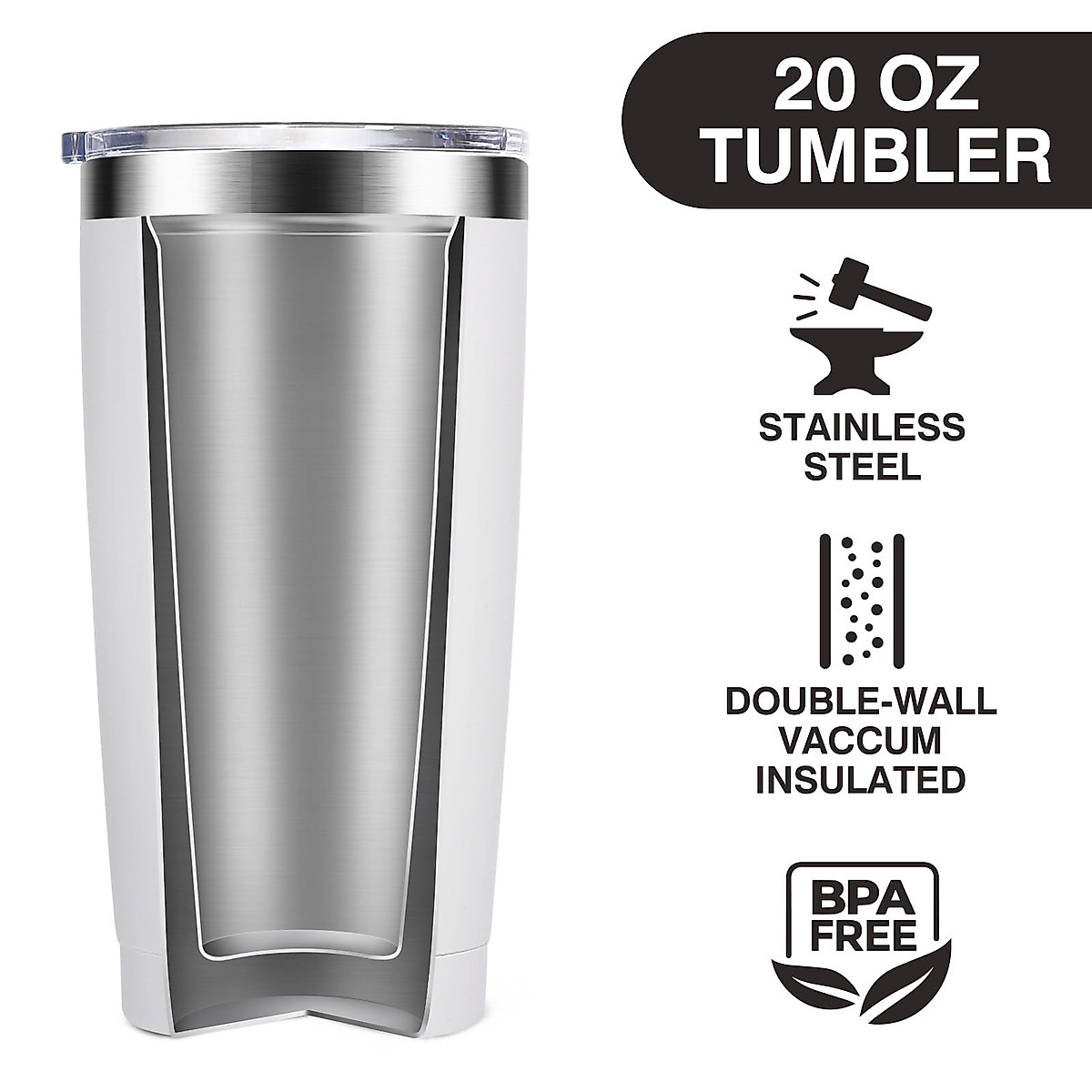 KIKERRO Teacher Gifts for Women, Cool Valentines Day, Birthday, Mothers Day, Christmas, Back To School, End of Year Teacher Appreciation Gift - 20 oz Stainless Steel Double Wall Insulated Tumbler