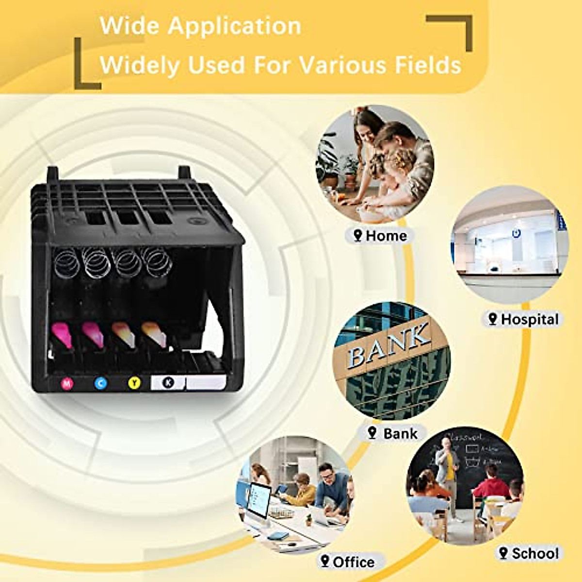 950 951 950xl 951xl Print Head Replacement Kit for HP Officejet Pro 8100 8600 8620 8610 8650 251DW 276DW,Printer Replacement Parts Printhead Print Head
