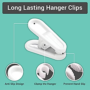 1InTheHome Multi-Purpose Hanger Clips (24 Count)