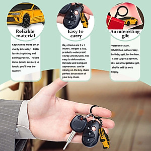 glahorse For Chevy Camaro Keychain，For Chevy Camaro Accessories 2010-2020，Metal Keychain (Yellow)