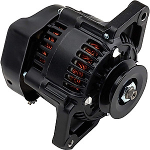 GM Denso Style 1-Wire Mini Race Alternator, 90 Amp, Black