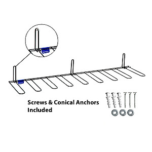 Rack'Em 4 Pair Boot Rack & Wader Hanger , 4.5"H x 35.25"W x 10.5"D
