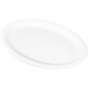 Carlisle FoodService Products Displayware Plastic Catering Platter 21" x 15" White