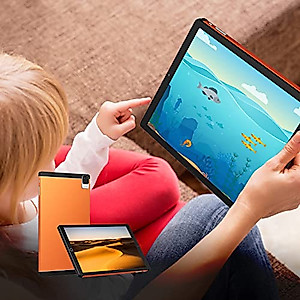 10.1 Inch Four Camera Hd Tablet 1gb+16gb WiFi Bluetooth Android Voice Call Game Learn Online Tablet Supports Sim Communication Function, Front and Rear Dual Cameras 1Pcs (Orange)