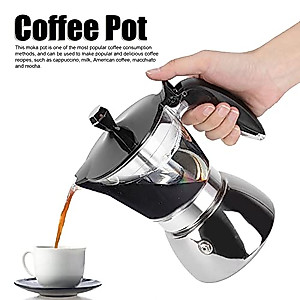 Fdit Coffee Pot, 6 Cups Household Brewing Moka Pot for Making Coffee