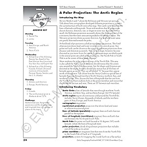 Evan-Moor Daily Geography Practice, Grade 6, Homeschooling and Classroom Resource Workbook, Reproducible Worksheets, Teaching Edition, Downloadable Maps, USA, World, Continents, Oceans, Countries