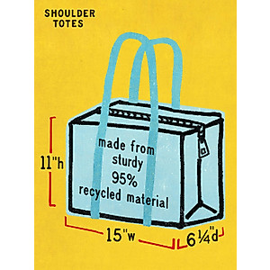 BLUE Q Painted Tiles Shoulder Tote, 1 EA