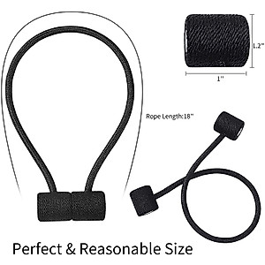 2 Magnetic Curtain Tiebacks- Drapery Holdbacks, Tie Backs Holdback for Blackout Sheer Window Treatment, Upgrade 2022