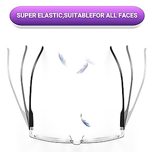 TERAISE 4PCS Fashion Anti-blue light Reading Glasses Men Women Computer Reader(1.5X)