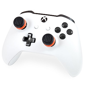 KontrolFreek Call of Duty: Black Ops 4 for Xbox One and Xbox Series X Controller | Performance Thumbsticks | 2 High-Rise | Black/Orange