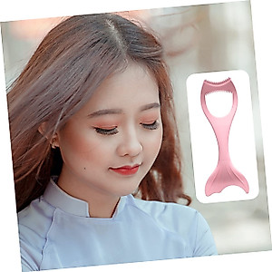 FRCOLOR 3pcs Mascara Brush Silicone Eyeliner Applicator Eyelash Drawing Tool Pink Tools Lash Separator Eyeliner Guide Template Women Eyeliner Stencils Girl Eye Make up Tools Make up Aids