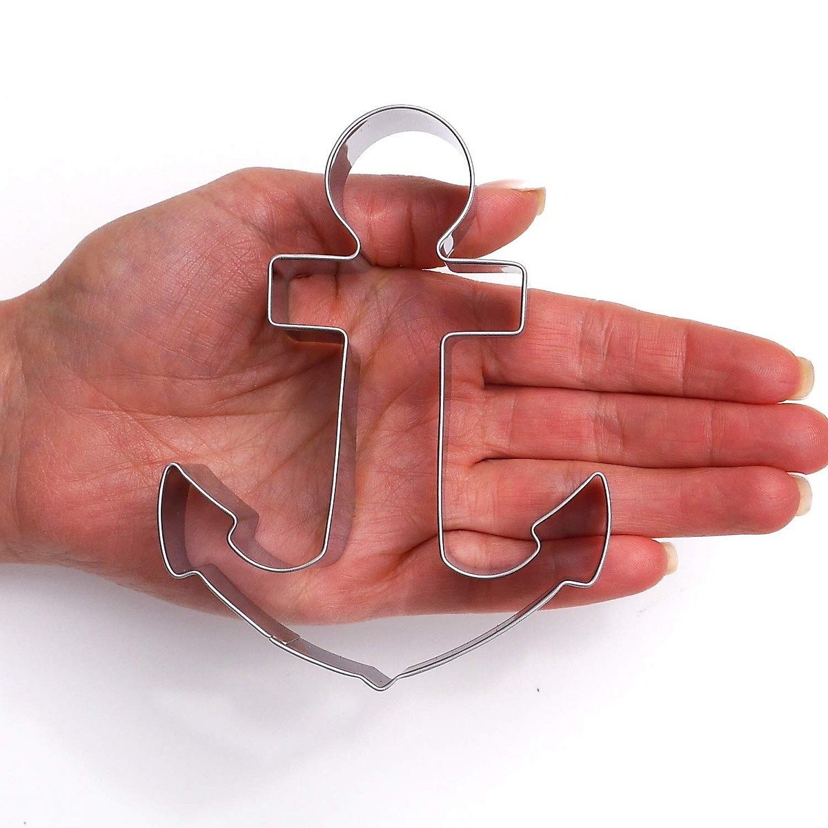 Ship Anchor Cookie Cutter, Premium Food-Grade Stainless Steel, Dishwasher Safe