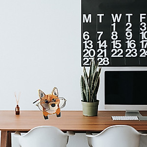 LAXIA Creative Glasses Holder Stand，Cute Animal Glasses Holder,Sunglasses Spectacle Display Rack for Home, Office, Desk, Nightstand(2 PCS) (Fox)
