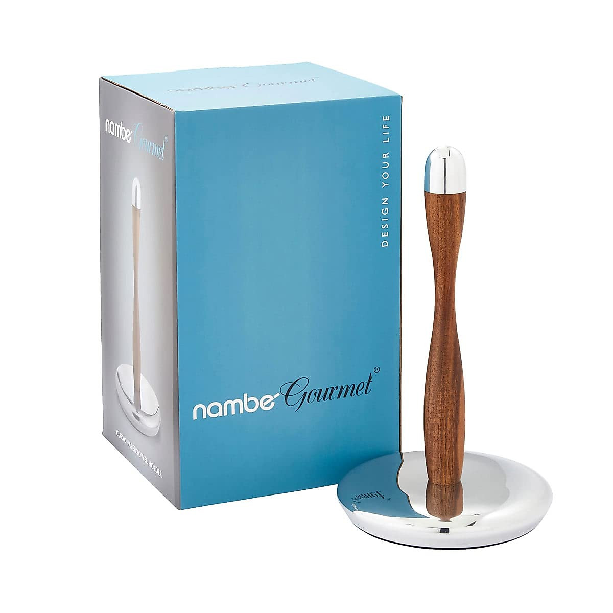 Nambe Curvo Paper Towel Holder