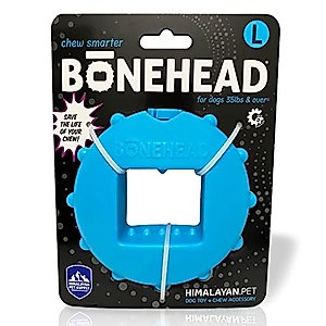 Himalayan Dog Chew Bonehead Large Dog Chew Holder, Secures Chews for Dogs, Chew Smarter and Longer, Stimulate Your Dog, Holds Yak Chews with Screw-in Fastener, 1 Dog Toy
