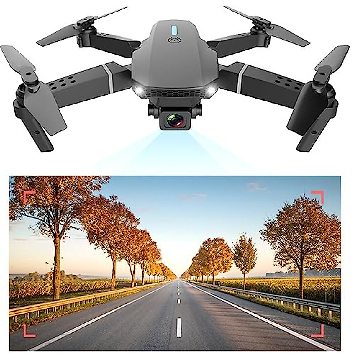 PRIZOM Pro Drone 4K HD Camera Foldable Drone Height Fixed Remote Control Pro Wifi Drone Gift Toys One Camera 1 Battery