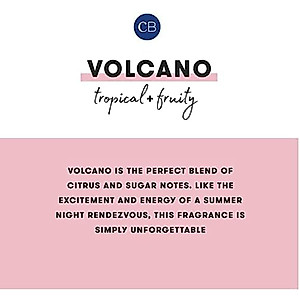 Capri Blue Candles - Modern Marble Jar Candles - Luxury Candles for Home Scented - Soy Candle Blend - Long Lasting Candles - Cute Candles - Volcano Scented Candles (19 oz)