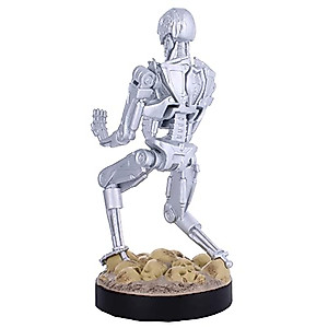 Exquisite Gaming: Terminator T-800 - Original Mobile Phone & Gaming Controller Holder, Device Stand, Cable Guys, Licensed Figure
