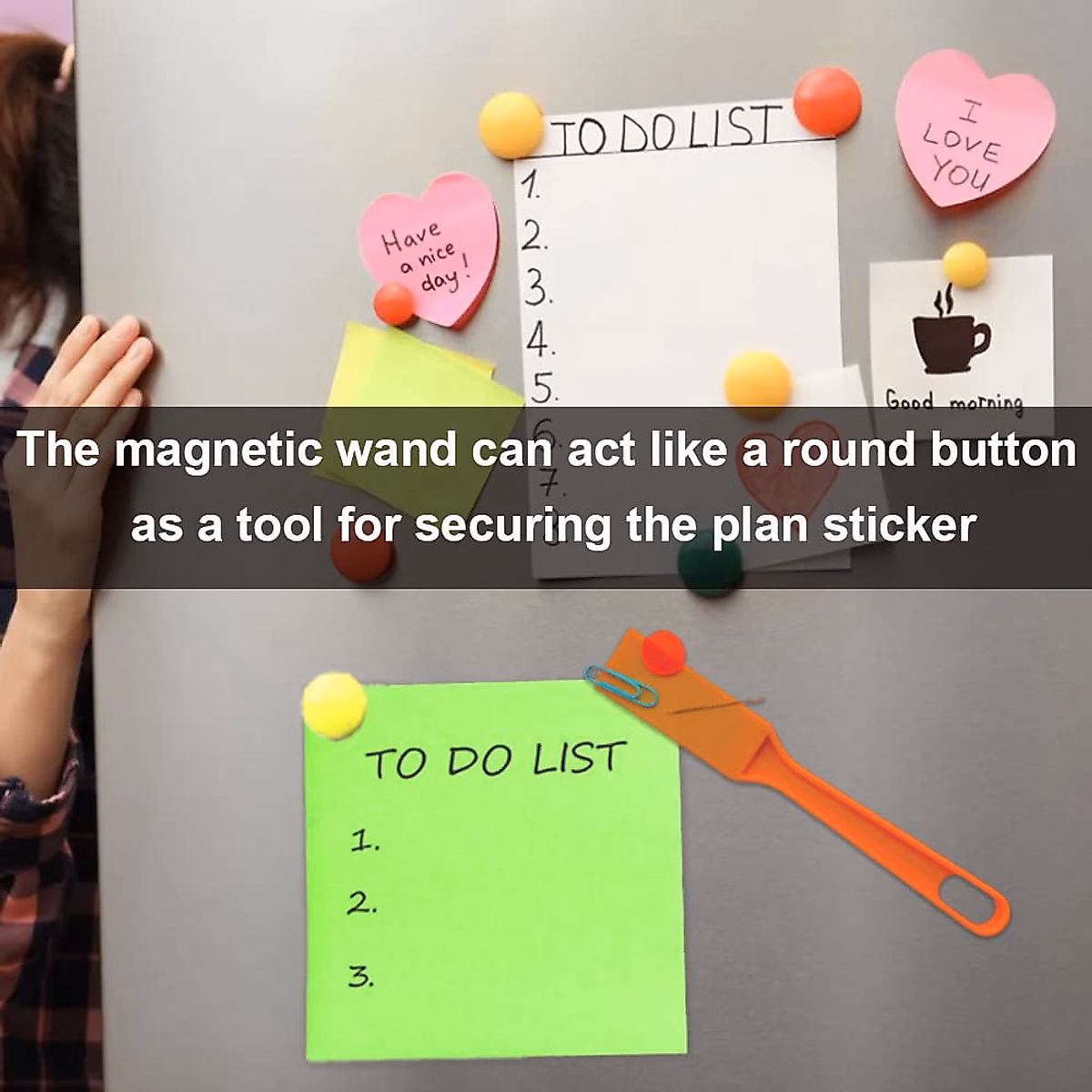 TCOINERY Bingo Chips Set-Magnetic Wand & 100 Counting Chips-6 Colors Transparent Plastic Markers for Family School Learning Game Zoom Bingo and Pokeno Nights