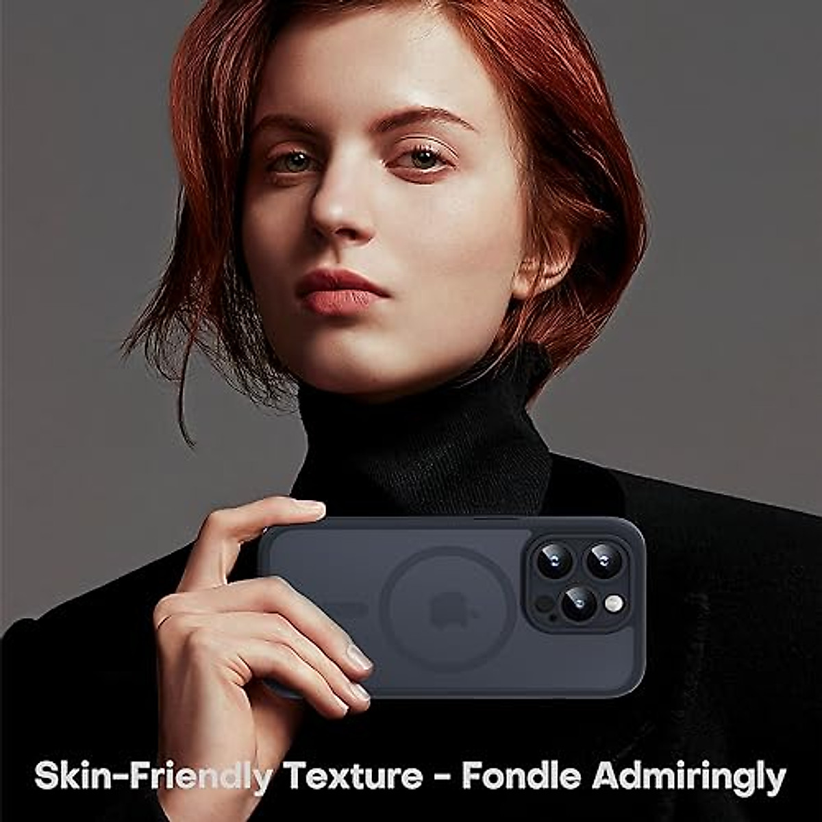 TOCOL 3 in 1 Magnetic for iPhone 15 Pro Max Case, Upgraded [Full Camera Protection], [Compatible with MagSafe] [15FT Drop Protection] Shockproof Translucent 15 ProMax Bumper 6.7, Black