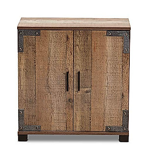 Baxton Studio Shoe Cabinets, Brown
