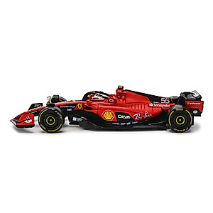 HTLNUZD Bburago 2023 1/43 SF23#55 Racing Model Car for F1 Scuderia Ferrari 1:43 SF23#55 Sainz Alloy Car Die Cast Car Model Adult Collection Gift (SF23#55 Color Box Version)