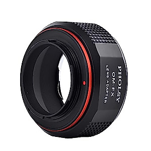 PHOLSY OM to FX Lens Mount Adapter Compatible with Olympus Zuiko OM Lens to Fujifilm X Mount Camera Body Compatible with Fujifilm X-H2S, X-Pro3, X-T5, X-T4, X-S20, X-S10, X-T30II, X-E4 etc.
