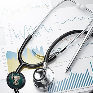 AOOF Stethoscope Tag,Steth ID Tag,Nurse Badge(Elephant)