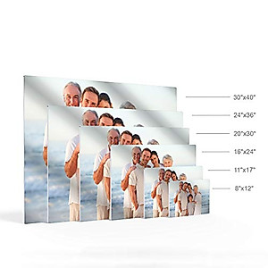 Smile Art Design Custom Metal Personalized Photo Wall Decor Picture Metal Print Put Your Photo on Metal Personalized Photo Prints Custom Photo Gift Wall Art Ready to Hang - 8x12 inches