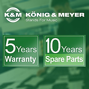 K&M - Konig & Meyer 25900.500.55 - Low Level Microphone/Telescopic 2-Piece Boom Arm Stand - Zinc die-cast base - Professional Grade for all Musicians - German Made - Black