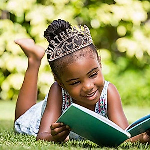 AOPRIE Gold Birthday Crowns for Women Tiaras for Women Crowns for Girls Rhinestone Crystal Decor Headband