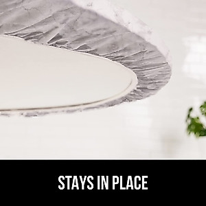 Gorilla Grip Vinyl Round Tablecloth, Fitted Elastic Edge Cover, Fade and Stain Resistant Table Cloths, Spill Proof Linen Covers for Indoor Dining, Outdoor Picnic Parties, Camping, 56" Marble White