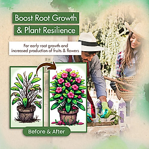 Triple Super Phosphate 0-46-0 Fertilizer, High Phosphorus Fertilizer for Stronger Roots & Flower Formation, Ideal Super Phosphate Fertilizer for Plants - Flowers, Fruits, Vegetables & Turf, 5 lb.