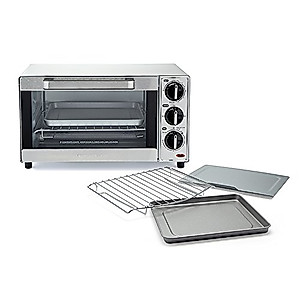Hamilton Beach Countertop Toaster Oven & Pizza Maker Large 4-Slice Capacity, Stainless Steel (31401)