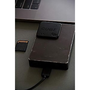 Cube Shadow Finder Locator, Tracking Devices for Wallet, Remote Finder, Item Finders, Bluetooth Tracker Tag + Rechargeable Battery - Ultra Thin