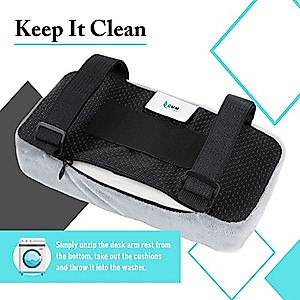 Non-Slip Desk Chair Arm Pads- Ergonomic Office Chair Arm Pads - Comfy Chair Arm Cushions - Arm Rest Pillow Used as Office Chair Arm Replacement - Office Chair Arm Cushion - Computer Chair Arm Covers