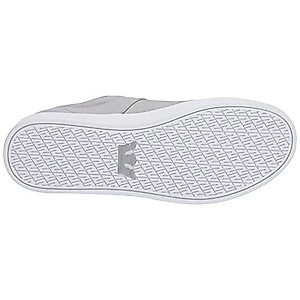 SUPRA Unisex-Adult Stacks II Skate Shoe, LT Grey TUF-White, 8 Regular US