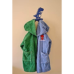MY BRAND Dinosaur Decorative Wall Mounted Coat Hooks for Hanging Coats, Scarves, Bags, Purses, Backpacks, Towels