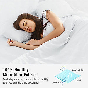 Navy Blue Duvet Covers Oversize King Size Brushed Microfiber Soft Light-Weight, King Duvet Cover Set - 3 Pieces with Zipper Closure, 1 Duvet Cover 98x120 inches and 2 Pillow Cases